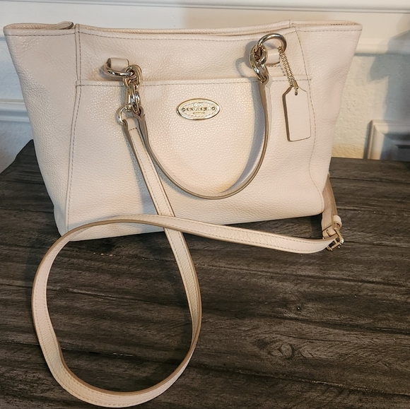 Coach | Bags | Coach Chalk White Crossbody | Poshmark